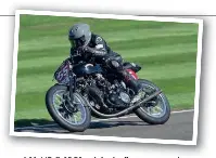 A 1954 Vincent Black Shadow, ridden by Ben Kingham and Josh Brookes ...