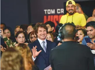 Tom Cruise wows UAE fans at M:I premiere in Abu Dhabi - PressReader