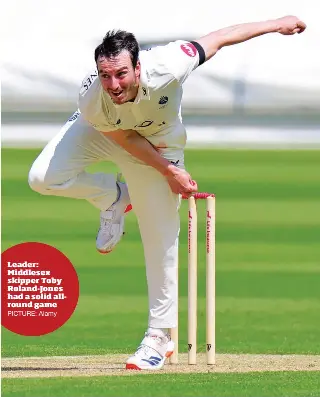 Higgins, Roland-Jones shine against Derbyshire - PressReader
