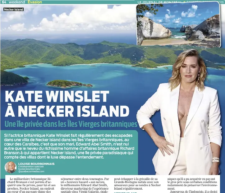 KATE WINSLET À NECKER ISLAND - PressReader