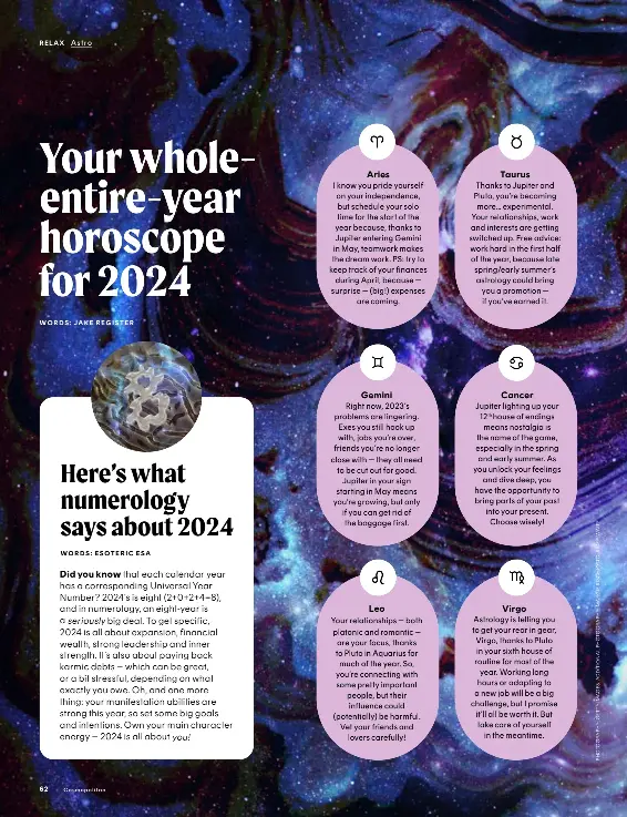 Your wholeentir­e-year horoscope for 2024 - PressReader