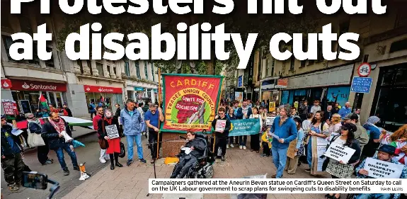 Protesters hit out at disability cuts - PressReader