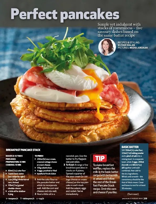 Yummy savoury pancakes - PressReader