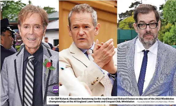 Celebritie­s turn out to enjoy start of Wimbledon - PressReader