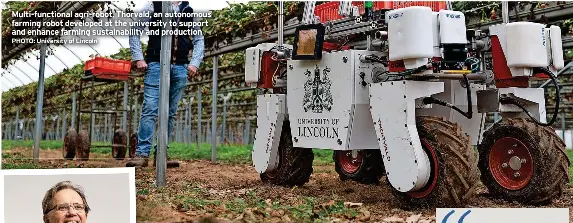 Agri-tech pioneer who brought robots to the field awarded an MBE ...