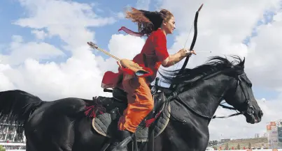 Turkish 1st ever women’s mounted archery team to debut in Russia ...