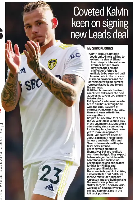 Coveted Kalvin keen on signing new Leeds deal - PressReader