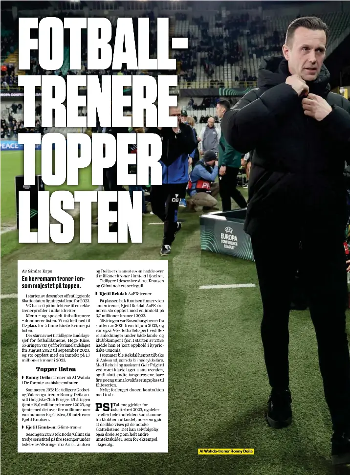 FOTBALLTRE­NERE TOPPER LISTEN - PressReader