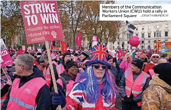 Striking mail staff rally by Parliament - PressReader
