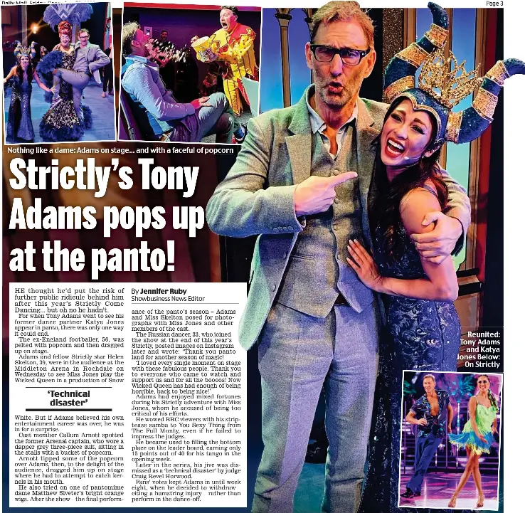 Strictly’s Tony Adams pops up at the panto! - PressReader