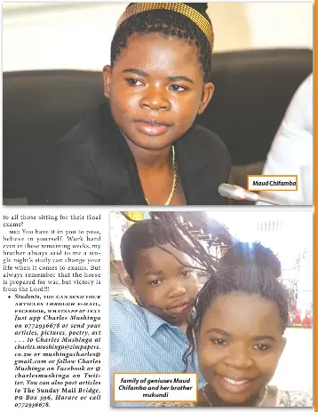 Maud Chifamba to set another record . . . the youngest accountant in ...