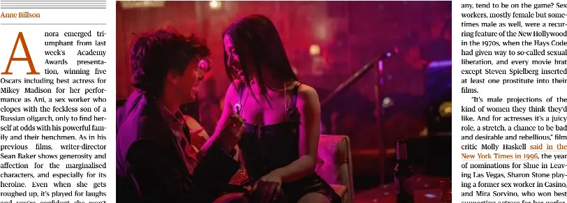 Anora is nothing new - Hollywood has always been obsessed with sex workers - PressReader