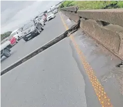 Highway closed after big cracks appear in bridge - PressReader