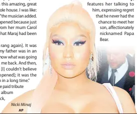 Nicki Minaj arranged for her dad to visit before hit-and-run tragedy - PressReader