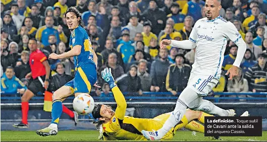 Con un golazo de Cavani, Boca le ganó el partido de ida a Cruzeiro - PressReader