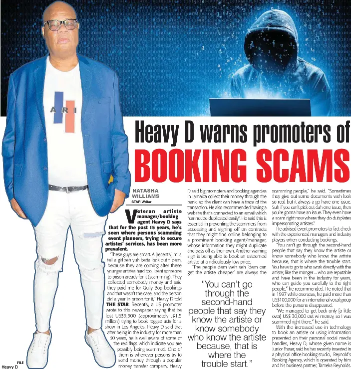 Heavy D warns promoters of BOOKING SCAMS - PressReader