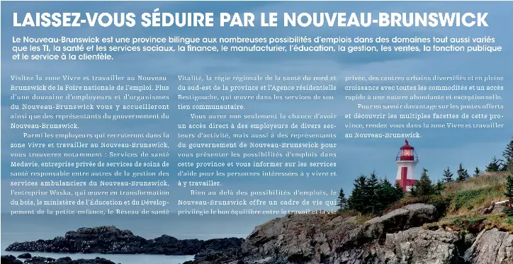 LAISSEZ-VOUS SÉDUIRE PAR LE NOUVEAU-BRUNSWICK - PressReader
