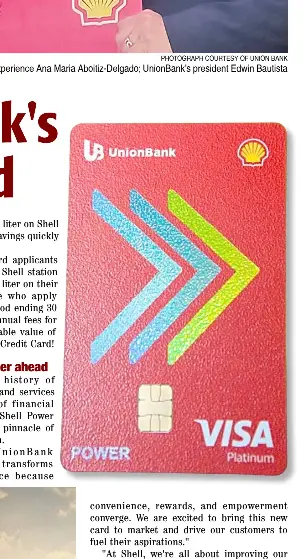 Power up with UnionBank's Shell Power Credit Card - PressReader