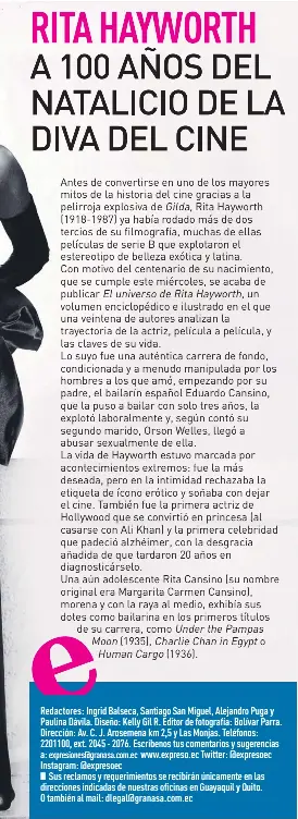 A 100 AÑOS DEL NATALICIO DE LA DIVA DEL CINE - PressReader