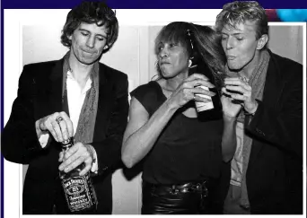 WHY DID BOWIE AND JAGGER TAKE ME UNDER THEIR WING? I WAS THE ONLY WOMAN WHO COULD MATCH THEM ...