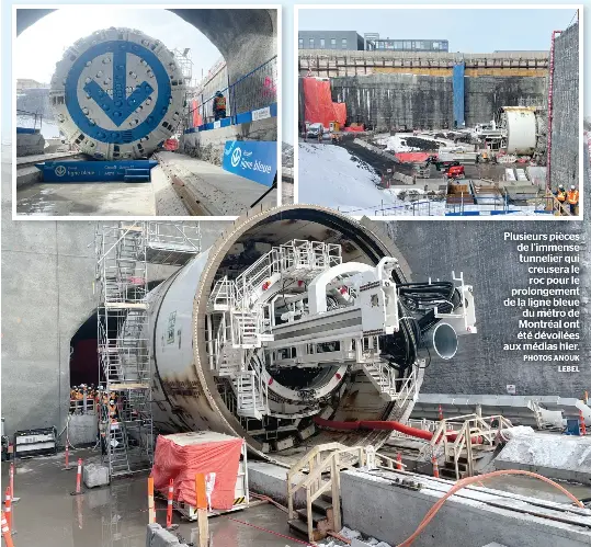 Voici la machine qui creusera le tunnel de la ligne bleue - PressReader