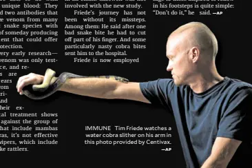 BITTEN BY SNAKES HUNDREDS OF TIMES, THIS MAN COULD HELP MAKE A BETTER ...