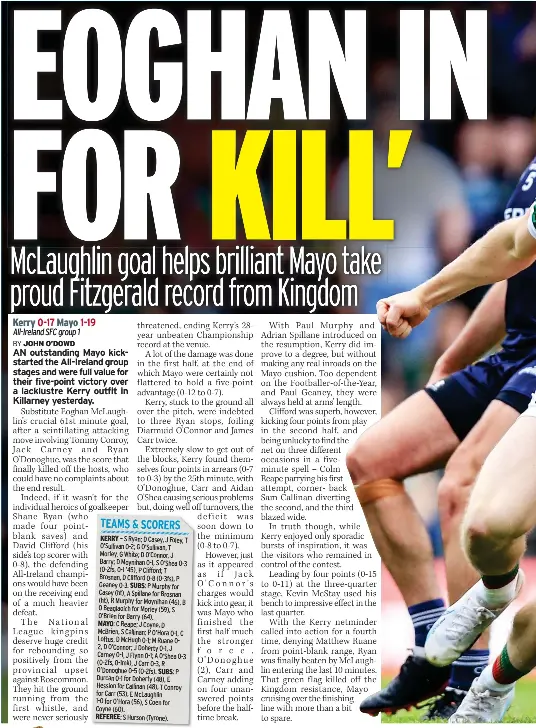 EOGHAN IN FOR KILL’ - PressReader