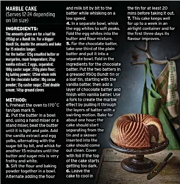 MARBLE CAKE - PressReader