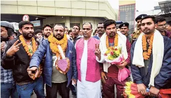 Five Bihar workers rescued from tunnel return home - PressReader