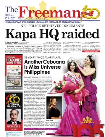 Some entertainm­ent stories that made The FREEMAN’s front page - PressReader