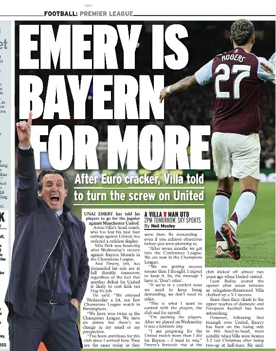 EMERY IS BAYERN FOR MORE - PressReader
