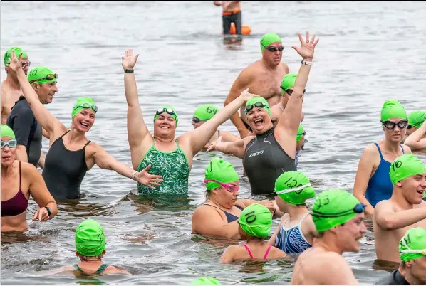 Swimmers gather for annual Turnaround Swim - PressReader