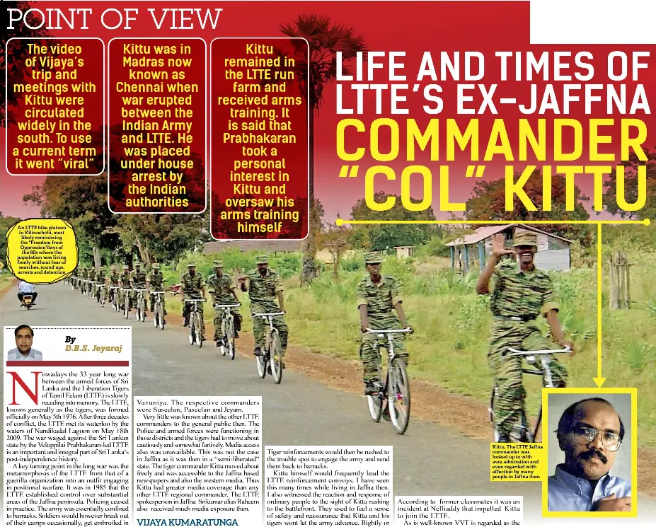 LIFE AND TIMES OF LTTE’S EX-JAFFNA COMMANDER “COL” KITTU - PressReader