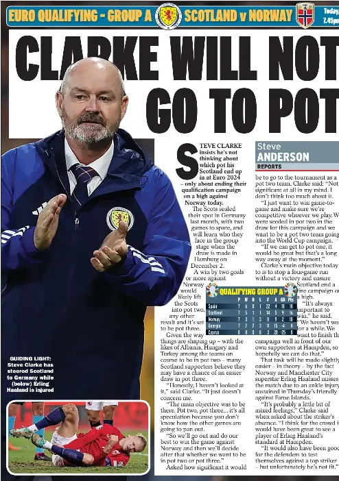 CLARKE WILL NOT GO TO POT - PressReader