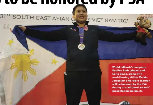 PH world champions in boxing, billiards to be honored by PSA - PressReader