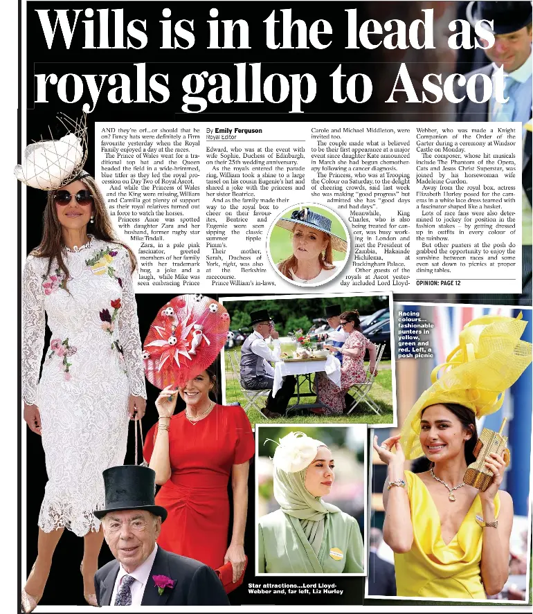 Wills is in the lead as royals gallop to Ascot - PressReader