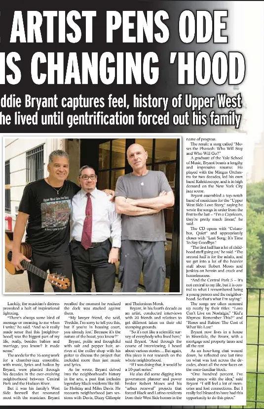 JAZZ ARTIST PENS ODE TO HIS CHANGING ’H00D - PressReader