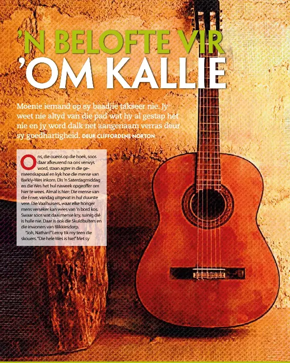 ’n Belofte vir ’om Kallie - PressReader
