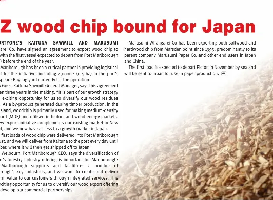 NZ wood chip bound for Japan - PressReader