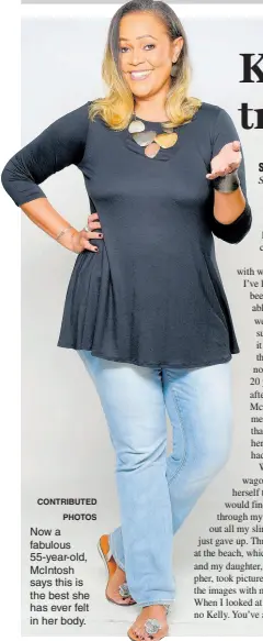 Kelly McIntosh talks transforma­tive 60-lbs weight loss - PressReader