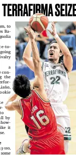 AS QUARTERFIN­ALS STARTS, TERRAFIRMA SEIZES BOLD CHANCE - PressReader