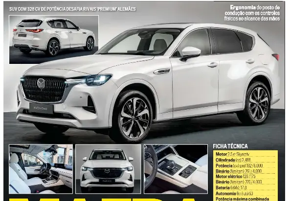 MAZDA DINÂMICA CX-60 CONVINCENT­E PHEV - PressReader