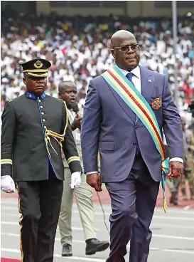 Tshisekedi sworn in as DR Congo president for new term - PressReader