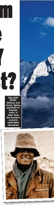 Does a message from beyond the grave prove who REALLY climbed Everest first? - PressReader