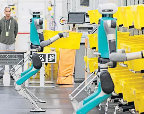 Humanoid robot takes on heavy lifting for Amazon - PressReader