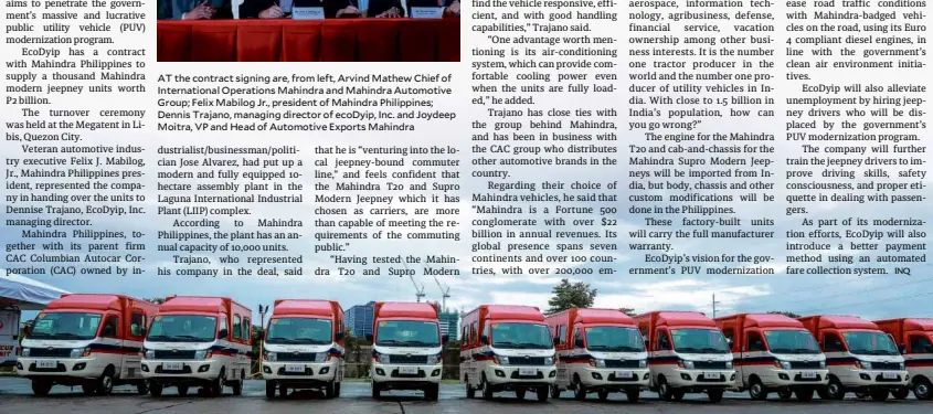 EcoDyip invests P2B in Mahindra PUVs - PressReader