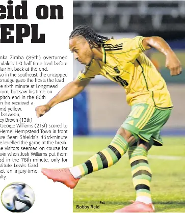 Reggae Boy Reid on target in the EPL - PressReader