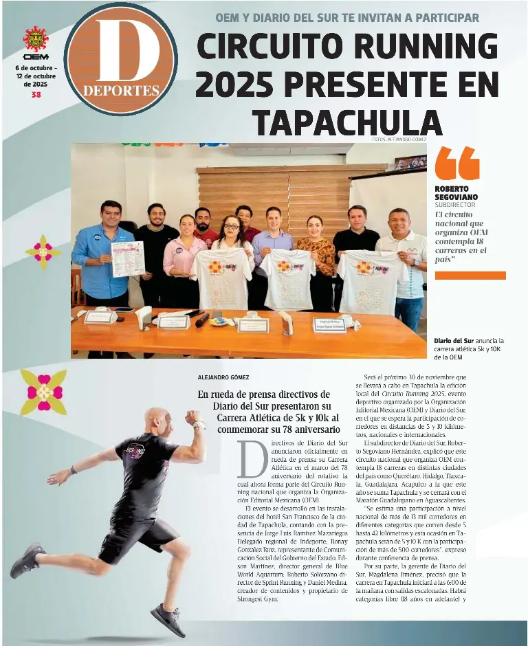 CIRCUITO RUNNING 2025 PRESENTE EN TAPACHULA - PressReader
