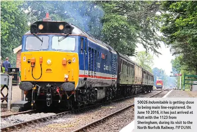 Main line return edges closer for Indomitabl­e - PressReader