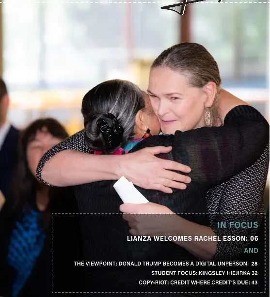 LIANZA WELCOMES RACHEL ESSON: - PressReader